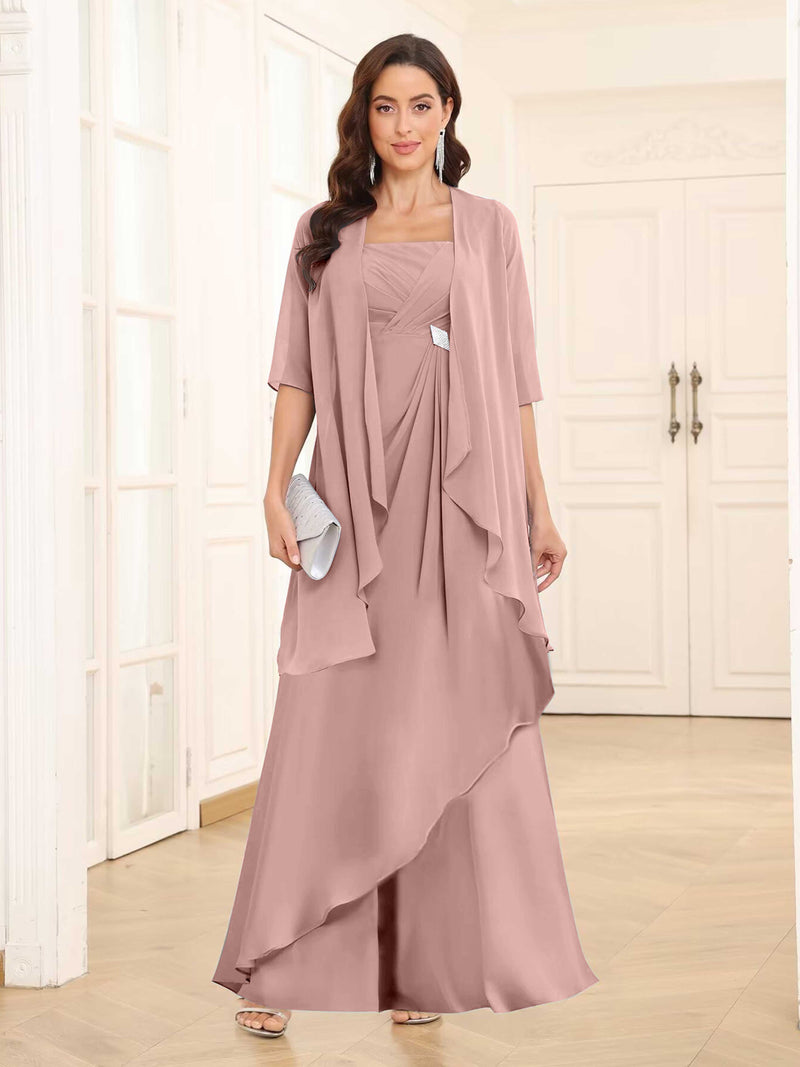 Mariah Modest Two-Pieces Maxi Chiffon Mother of the Bride Dresses